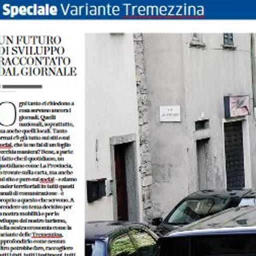 Variante Tremezzina e Regina chiusa 4 mesi Un inserto in regalo con La ...