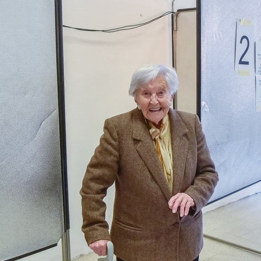 Giuseppina, 101 anni: «Mai mancato un’elezione»