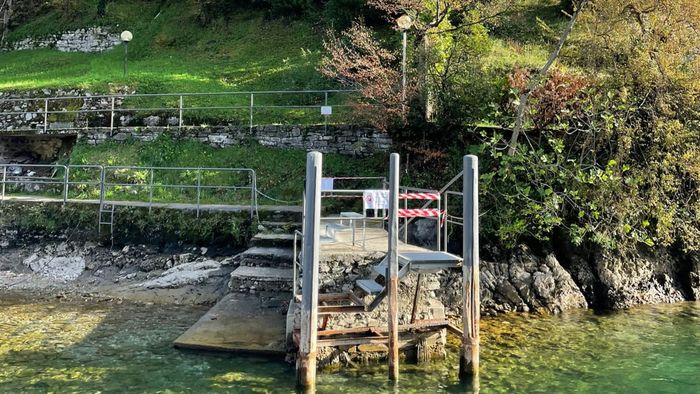 Inagibile anche l’ultimo pontile: l’isola Comacina senza approdi
