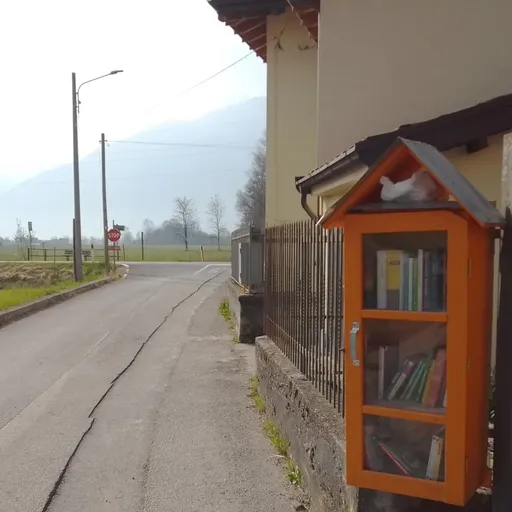Una coppia ha costruito una casetta di libri per il bookcrossing di chi passeggia: «Libri liberi ...