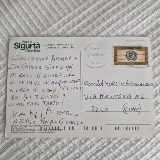 Cartolina in viaggio per 18 anni: è arrivata a Como