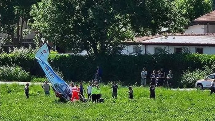 Cade un ultraleggero, gravissimi i due occupanti